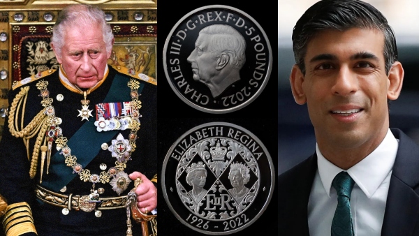 சார்லஸ் முகம் கொண்ட நாணயம்.. சுட சுட வெளியிட்ட ரிஷி சுனக்..! | Rishi ...