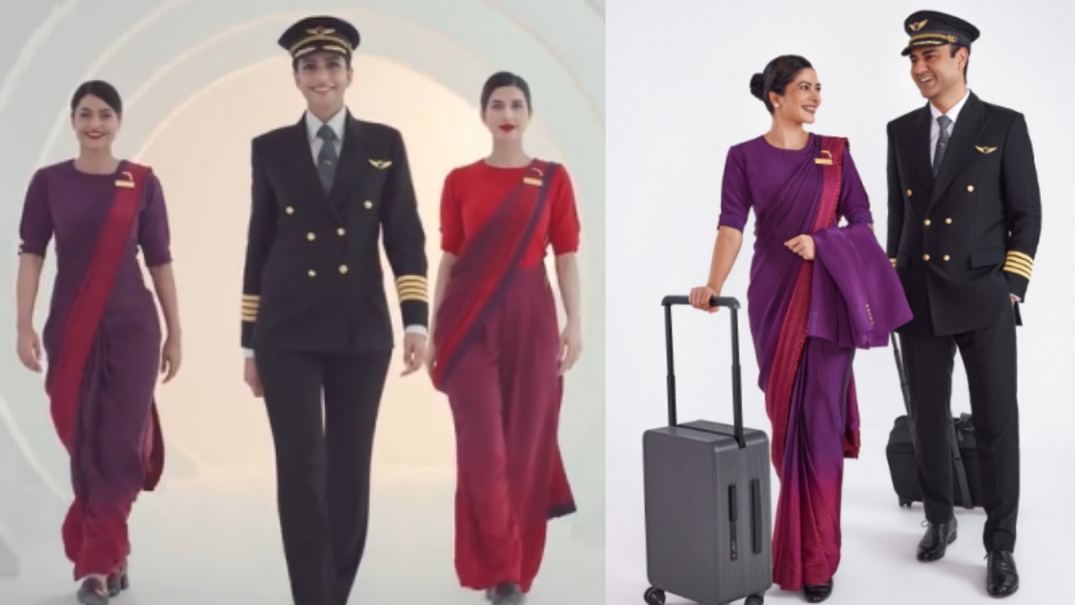 ஏர் இந்தியா ஊழியர்களுக்கு புதிய சீருடை - கலக்கல் போட்டோ, வீடியோ ...