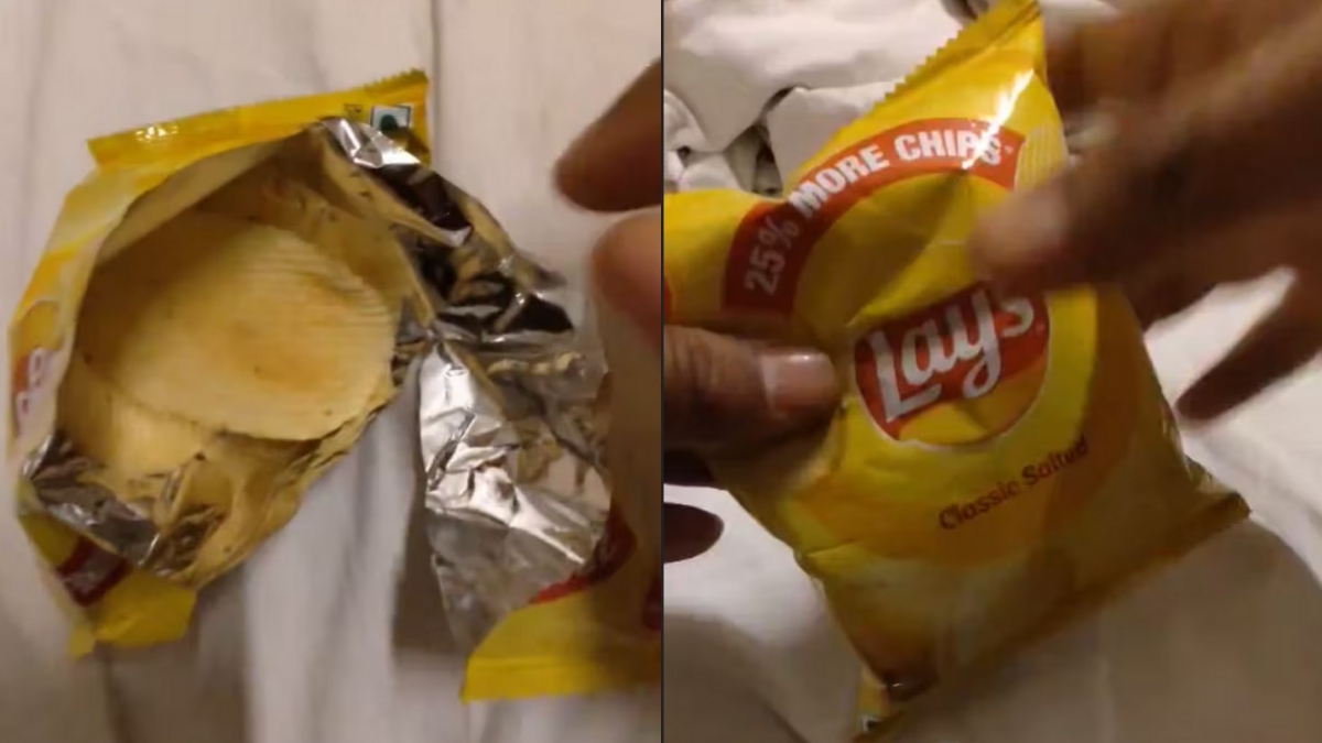 Lays சிப்ஸ் பாக்கெட்டில் வெறும் ரெண்டே ரெண்டு சிப்ஸ்.. ஷாக்கான கஸ்டமர் ...